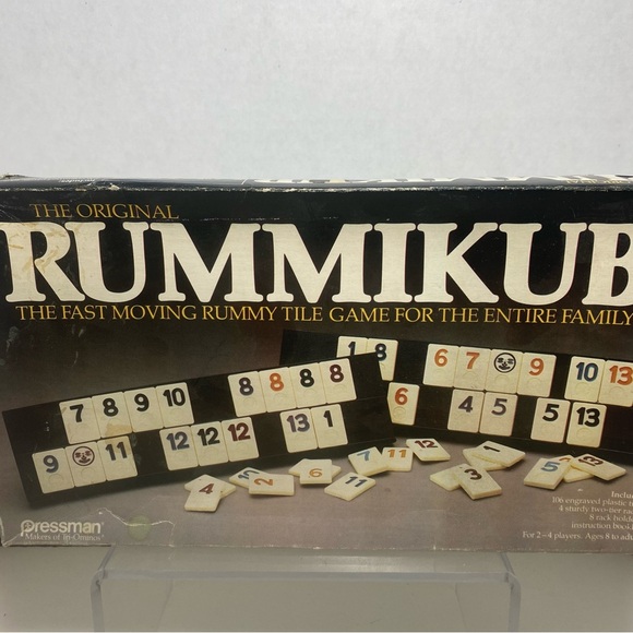 Games | Rummikub Fast Moving Rummy Tile Game No 40 Vintage 1980s | Poshmark